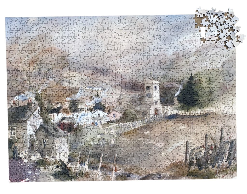 Hawkshead - Lakeland Art World by Tony Lees